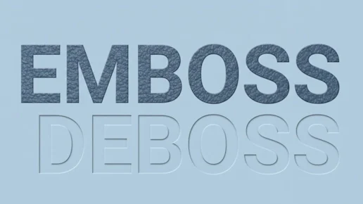 What is Embossing and Debossing?